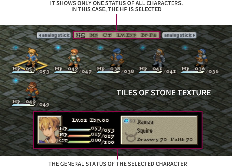 FINAL FANTASY TACTICS: INTERFACE DESIGN ANALYSIS – The Picky Champy