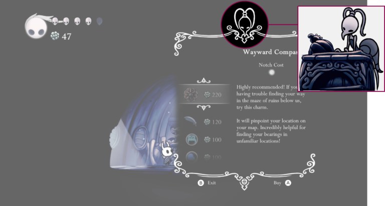 HOLLOW KNIGHT: INTERFACE DESIGN ANALYSIS – The Picky Champy